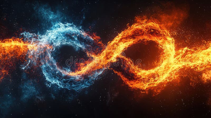 Fire Ice Infinity Symbol Stock Photos - Free & Royalty-Free Stock ...