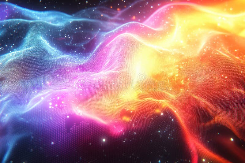 Abstract Image of a Fire and Water Wave Stock Photo - Image of wave ...