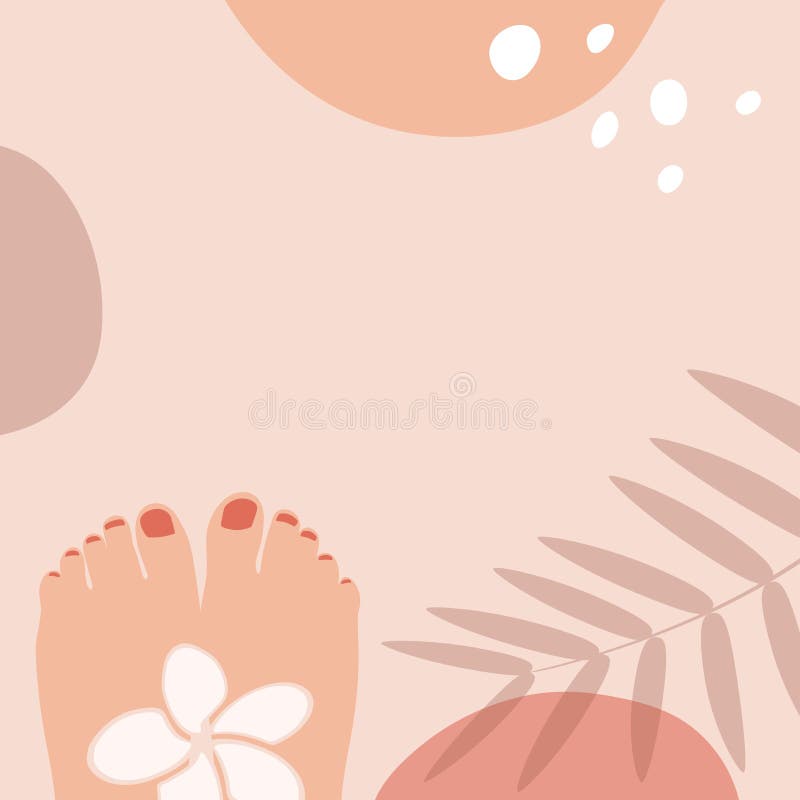 Abstract Image of Feet and a Flower. Stock Vector - Illustration of ...