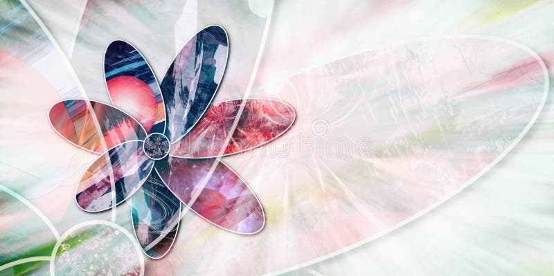 Abstract Image of a Flower on a Light Background Stock Illustration ...