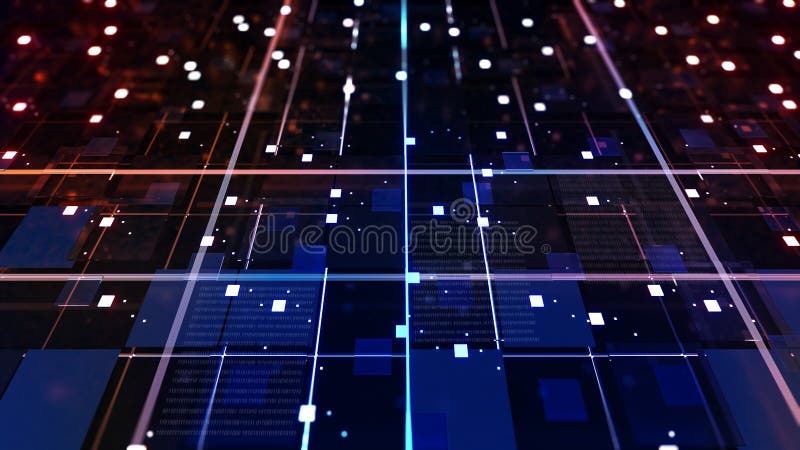 Abstract Image of Future Data Technology Concept.,Digital Data ...