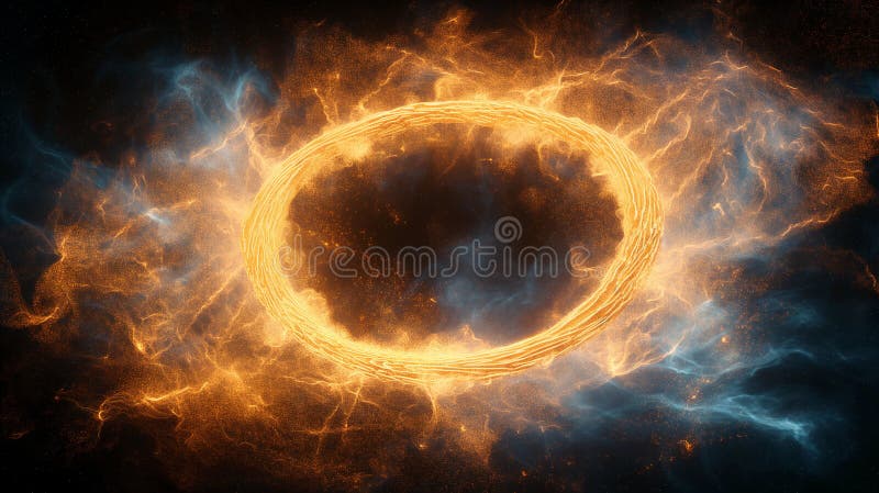 Luminous Elements with Numbers Stock Illustration - Illustration of ...