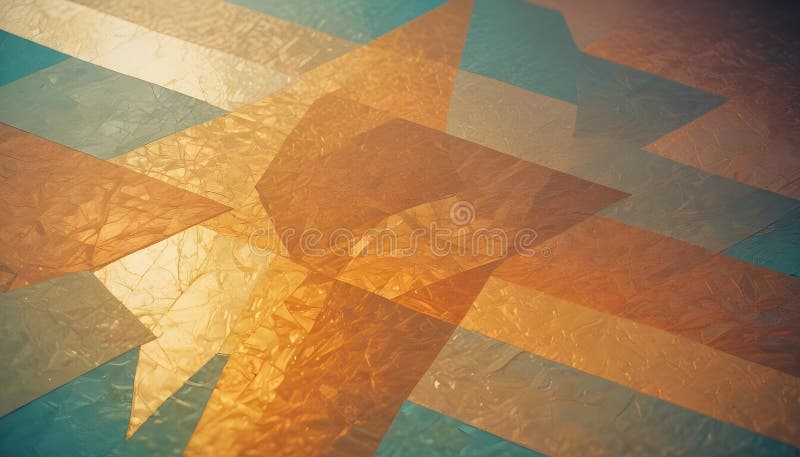 Abstract Image of a Geometric Pattern Formed by Overlapping Shapes in ...