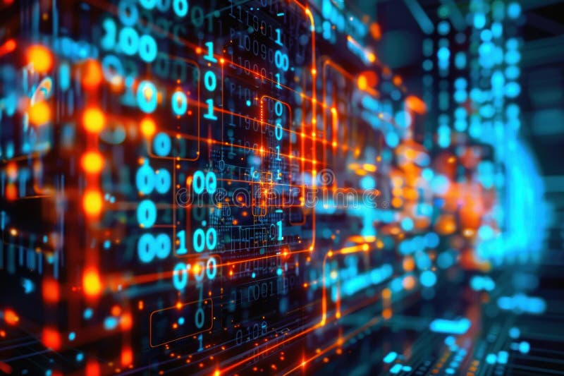 Digital Data Stream Network Concept Stock Photo - Image of data, connection: 320062974