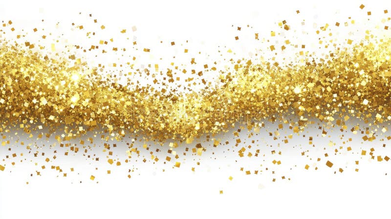 Abstract Gold Glitter on White Background Stock Illustration ...
