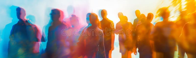 Abstract Image of Group of People Stock Illustration - Illustration of ...