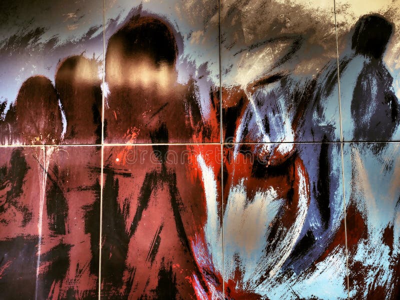 An Abstract Image of a Hand Made of Several Particles Joined Together ...