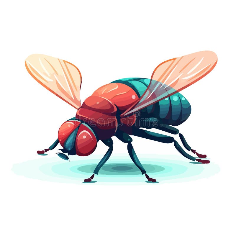 Cute Housefly Stock Illustrations – 666 Cute Housefly Stock ...