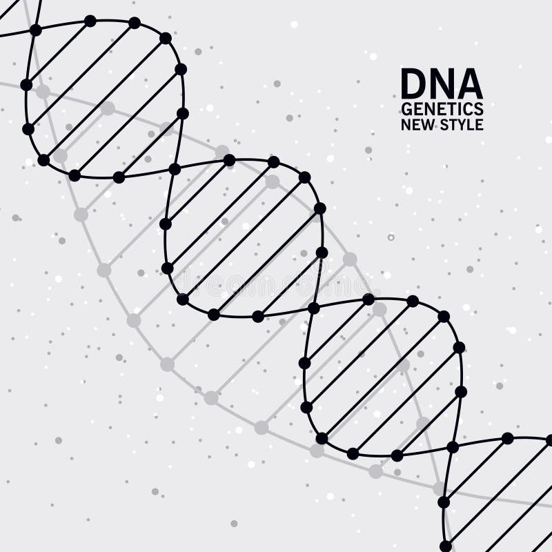 Abstract Image of Human DNA. Vector Illustration Stock Vector ...