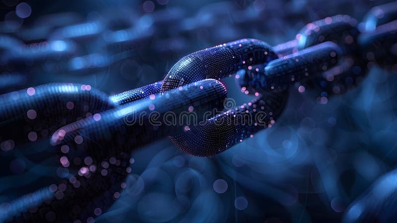 Abstract Links of Decentralized Blockchain Technology Stock ...