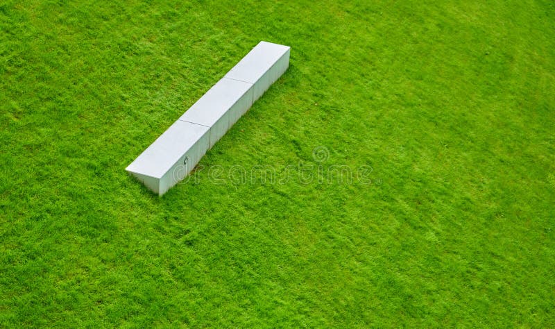 Abstract Image of an Inclined Grass Surface on an Embankment with a ...