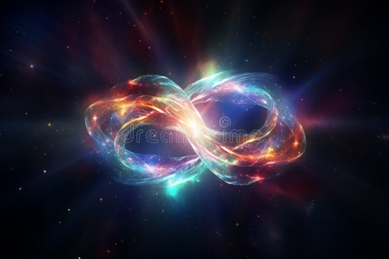 An Image of an Infinity Symbol in Space Stock Image - Image of backdrop ...