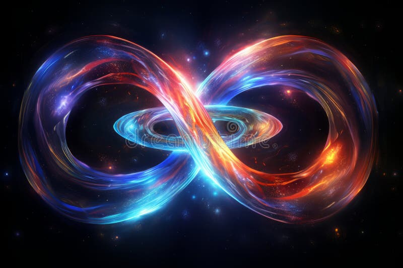An Abstract Image of an Infinity Symbol Stock Illustration ...