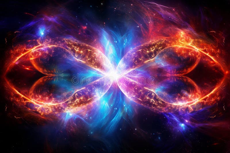 An Abstract Image of an Infinity Symbol Stock Illustration ...