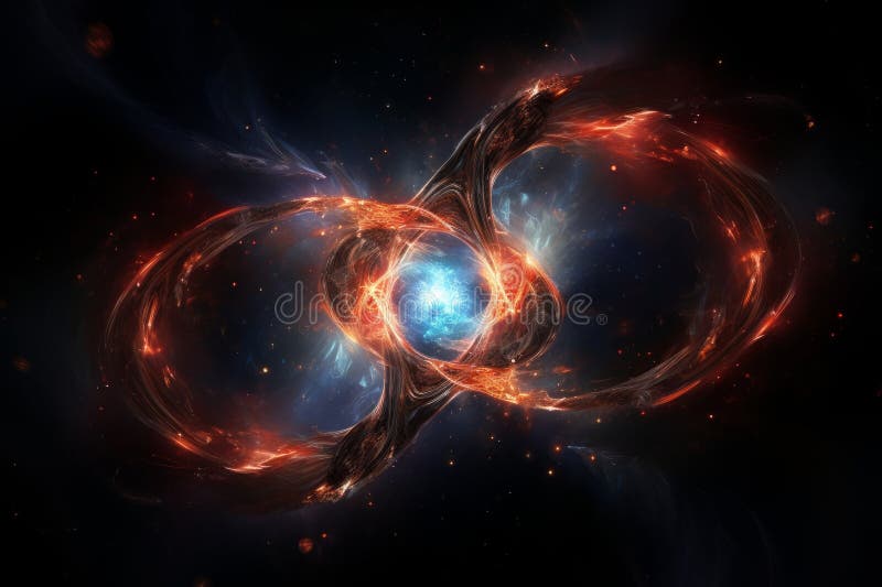 An Abstract Image of an Infinity Symbol Stock Illustration ...