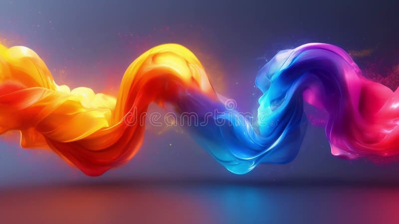 An Abstract Image of an Infinity Symbol with a Vibrant Rainbowcolored ...