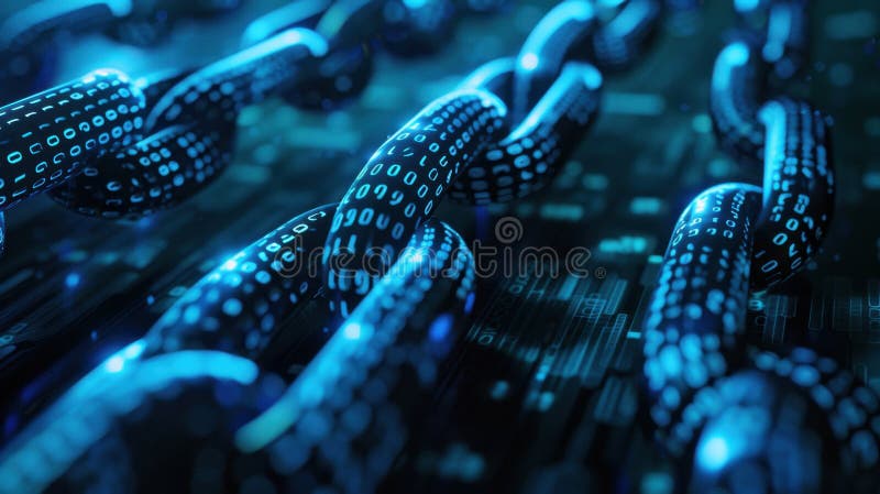 Abstract Image of Information Chain Stock Image - Image of design ...