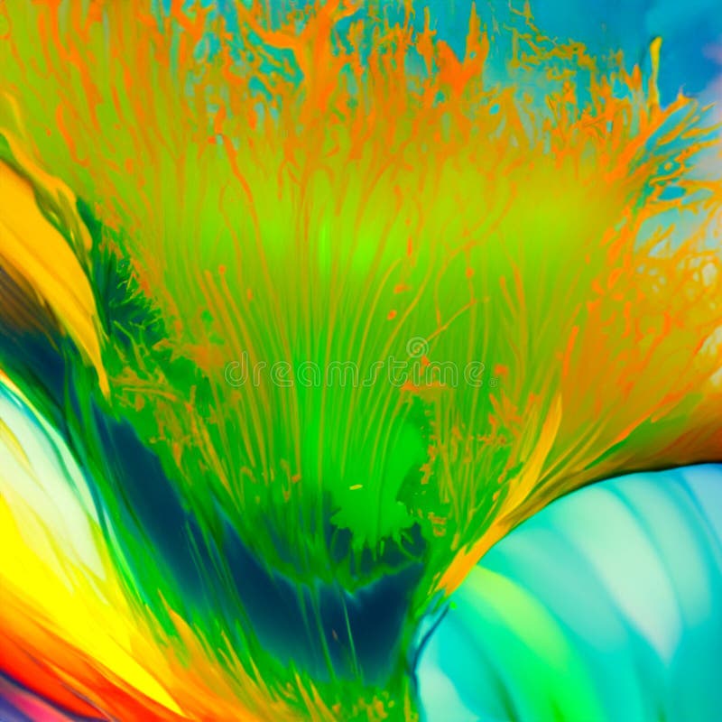 An Abstract Image Inspired by Underwater Coral Reef Flowers Stock ...
