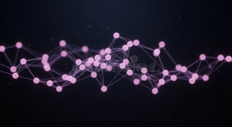 Pink Network Connections stock illustration. Illustration of organ ...
