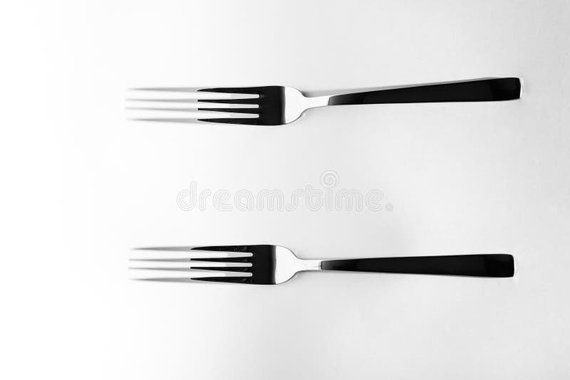 Abstract Image for Kitchen. Two Fork Shadow Stock Photo - Image of ...