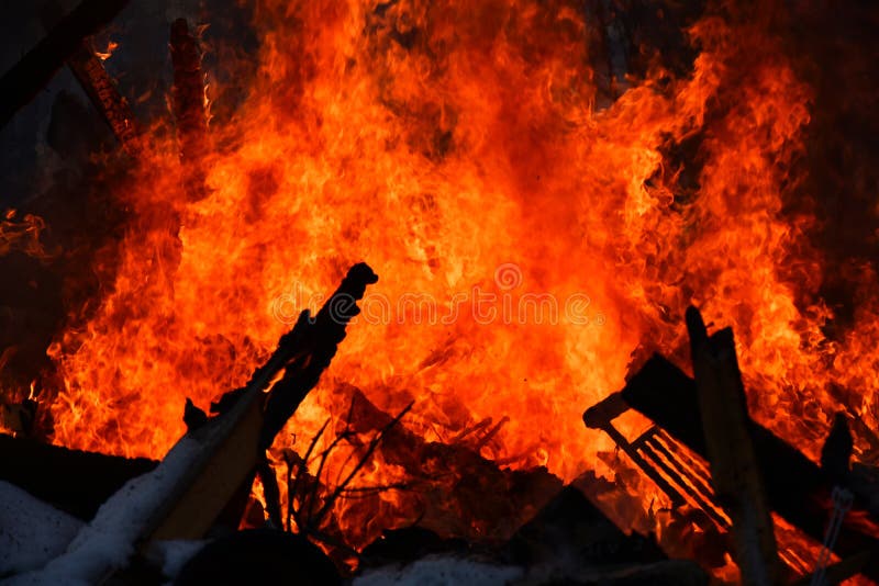 Uncontrolled Fire stock photo. Image of heat, burn, smoke - 5567136