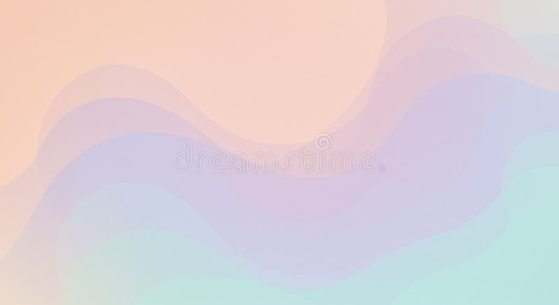 Abstract Image with Layered, Wavy Patterns in Soft Pastel Colors. the ...
