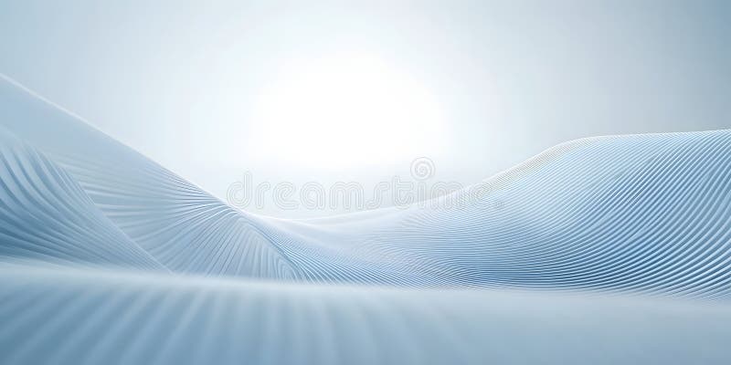 Abstract Light Blue Wavy Lines Pattern Stock Illustration ...