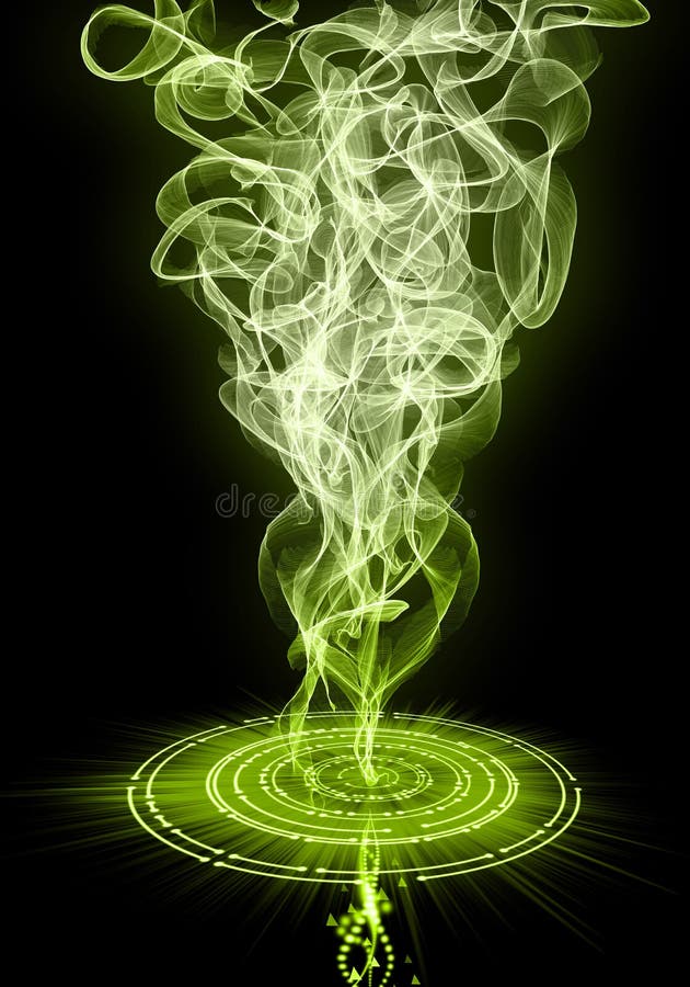 Abstract Image of a Magical Power of Fire and Smoke As a Background and ...