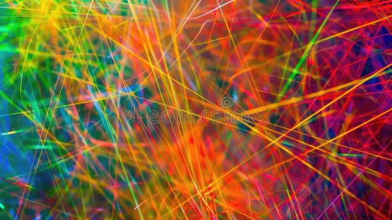 An Abstract Image with Many Different Colored Lines Crossing Each Other ...
