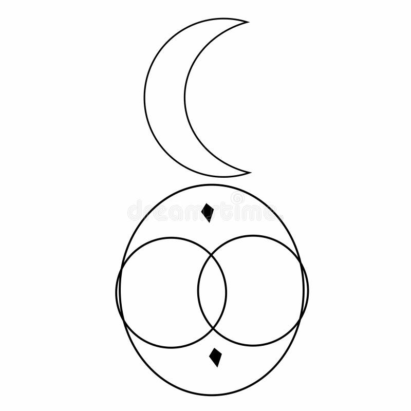 Minimal Moon Dark Circle Stock Illustrations – 319 Minimal Moon Dark ...