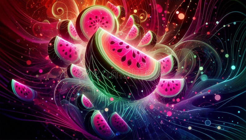 Neon Watermelons Stock Illustrations – 12 Neon Watermelons Stock ...