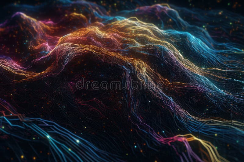 An Abstract Image of Neural Networks and AI Stock Photo - Image of ...