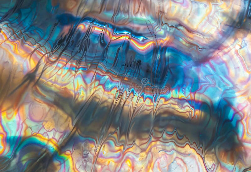 An Abstract Image of an Oil Film Stock Illustration - Illustration of ...