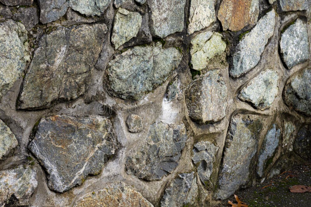 Rough Stone Retaining Wall Texture Background Stock Image - Image of ...