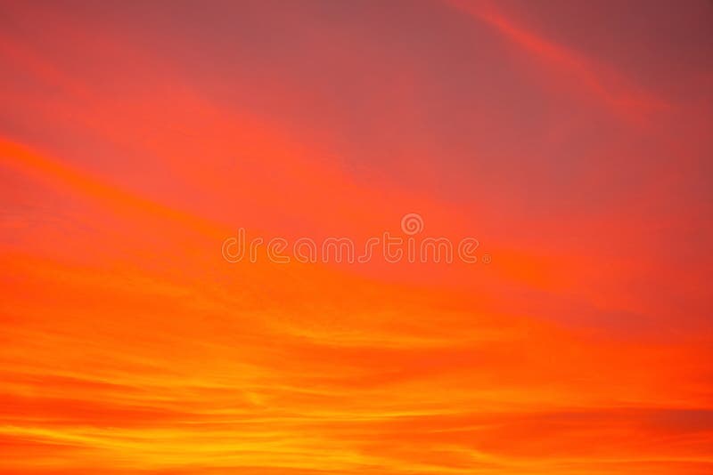 Abstract Image of Orange Dramatic Sky for Background Stock Image ...