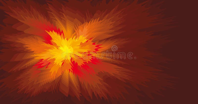Abstract Image of an Orange Flash on a Brown Background Stock Vector ...