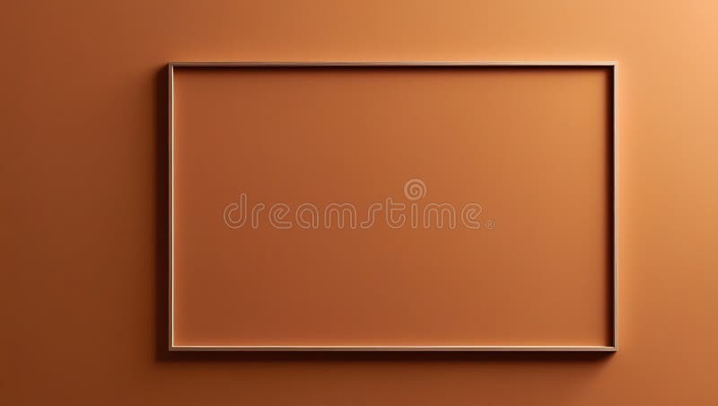 Abstract Image with Orange Frame Stock Illustration - Illustration of ...