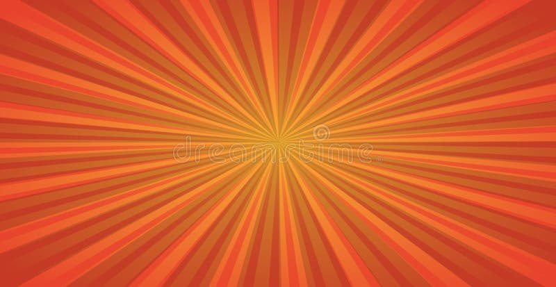 Abstract Image, Orange Rays of the Sun on a Red Background - Vector ...