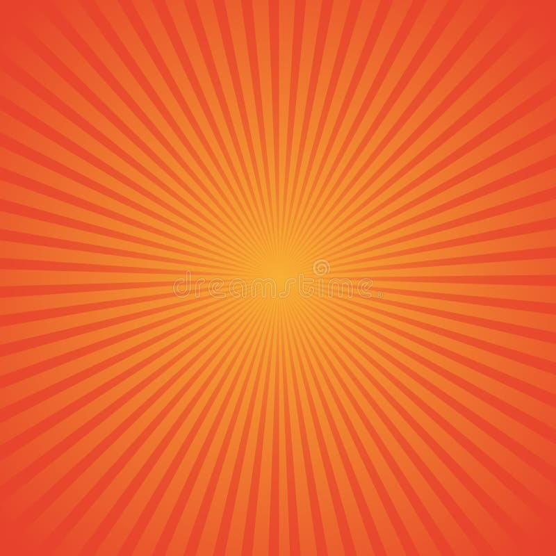 Abstract Image, Orange Rays of the Sun on a Red Background - Vector ...