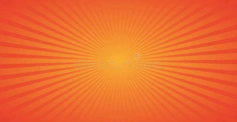 Abstract Image, Orange Rays of the Sun on a Red Background - Vector ...