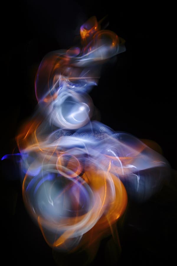 The Abstract Image Painted by Moving Light and Moving Objects on a ...