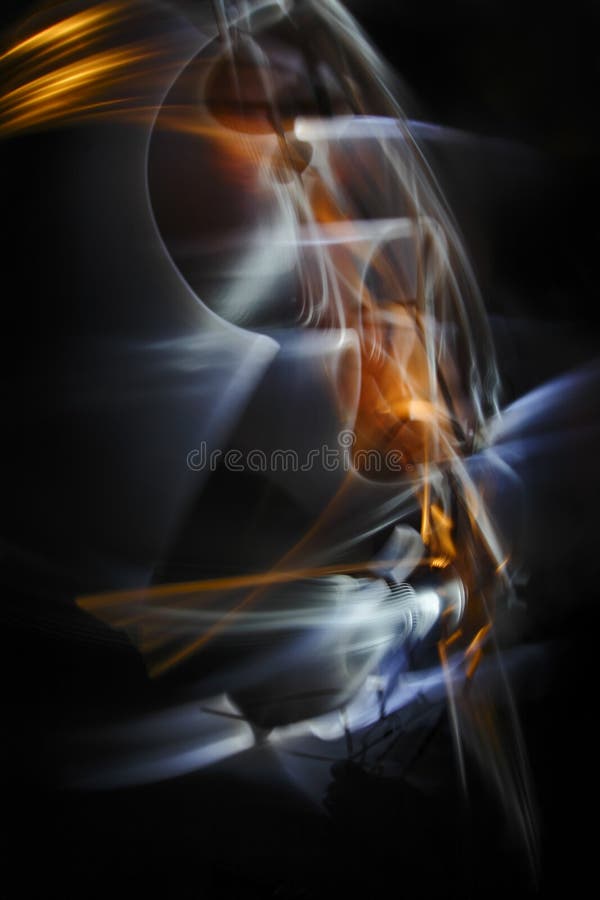 The Abstract Image Painted by Moving Light and Moving Objects on a ...
