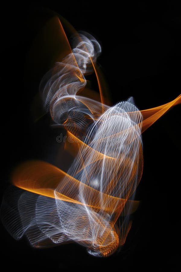 The Abstract Image Painted by Moving Light, Moving Objects and Twisted ...