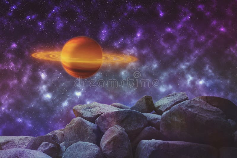 Abstract Image of a Parallel Universe, View from an Unknown Stone ...