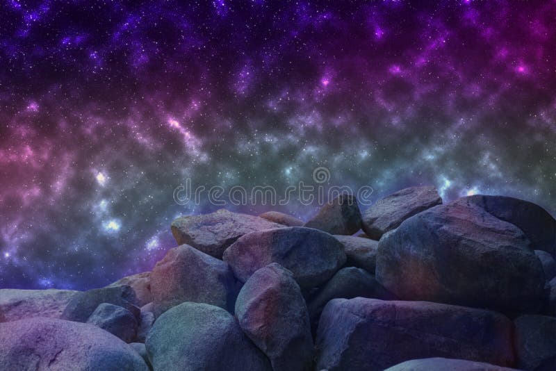 Abstract Image of a Parallel Universe, View from an Unknown Stone ...