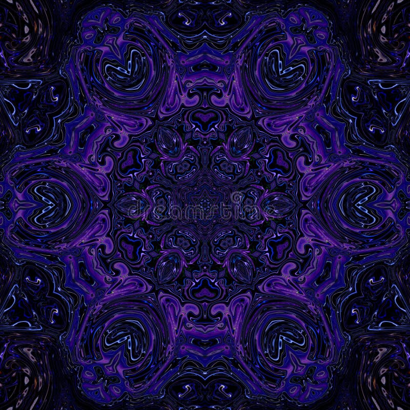 Abstract Image of Patterns on a Black Background. Stock Illustration ...