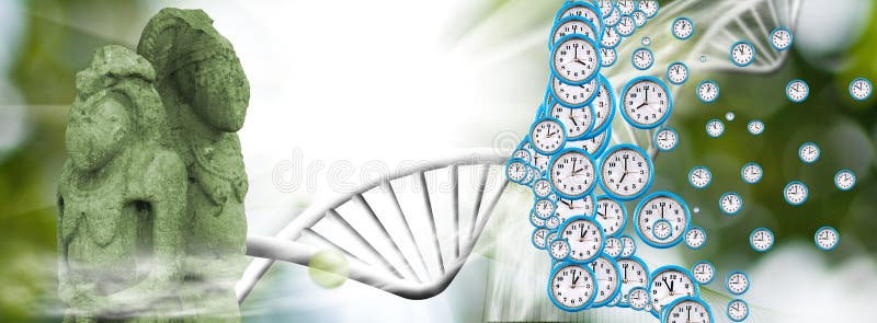 Abstract Image of a Person S Profile Symbolically Composed of Dials of ...