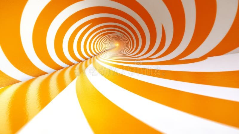 The Abstract Image Portrays a Bright Light Source at the End of a ...