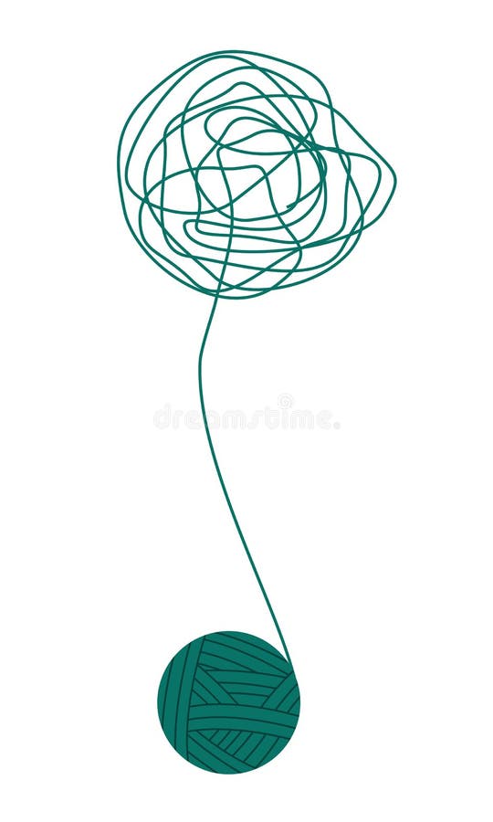 Untangle Thoughts Stock Illustrations – 83 Untangle Thoughts Stock ...