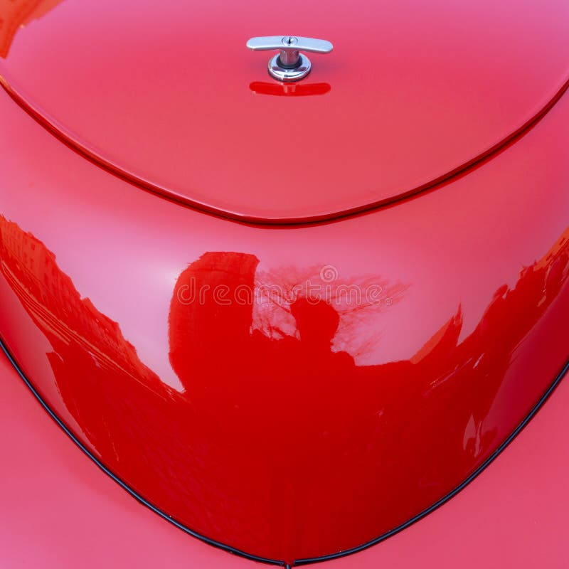 Abstract Image of the Red Rounded End of an Unidentifiable Car Stock ...